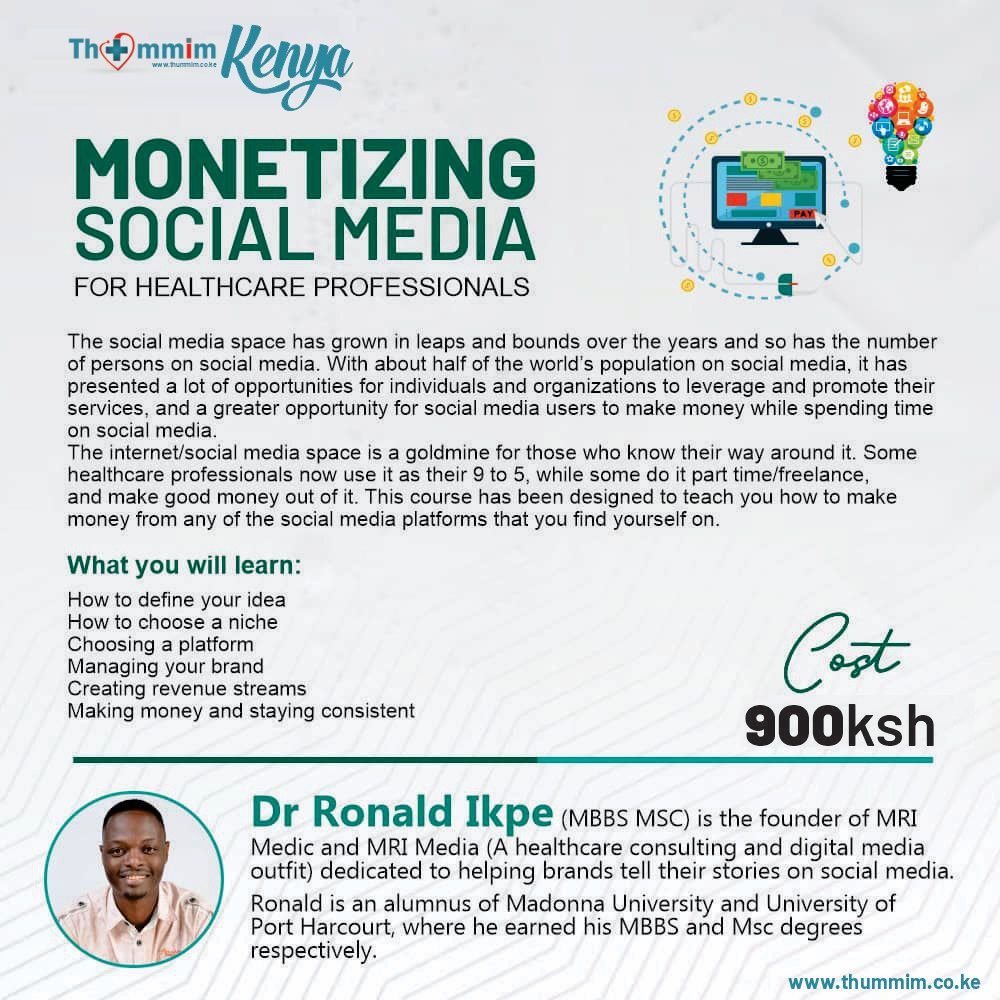 Monetizing Social Media for Healthcare Professionals
