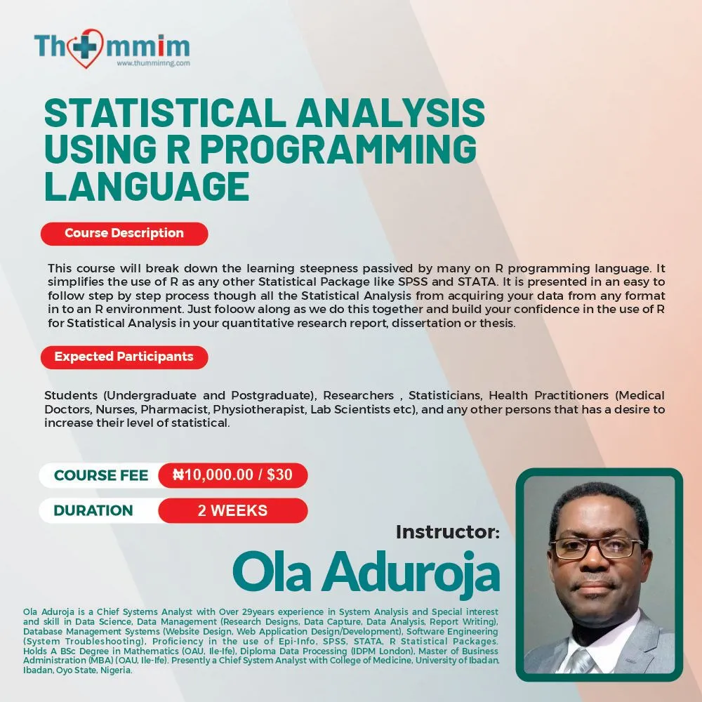 Data Analysis Using R Programming Language