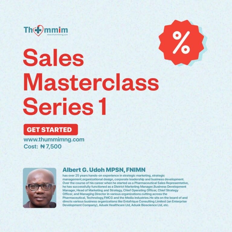 SALES MASTERCLASS -SERIES 1